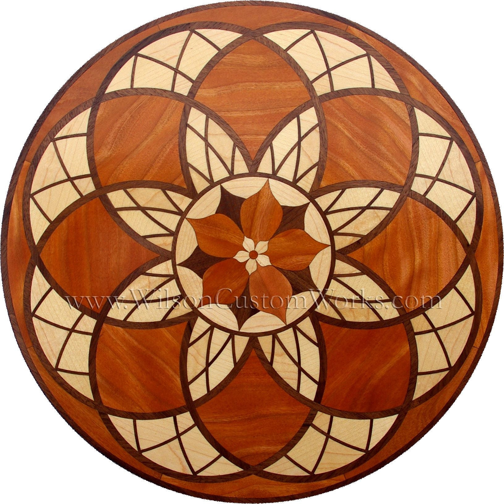 Stained Glass Wood Floor Inlay – Wilson Custom Works